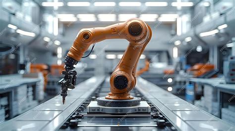 Premium Photo Industry 40 Tech Robots 3d Engineering Automation Metaverse Digital