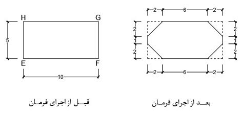 زیر‌مجموعه Polyline فرمان Chamfer اتوکد کتاب فیلم اتوکد Pdf
