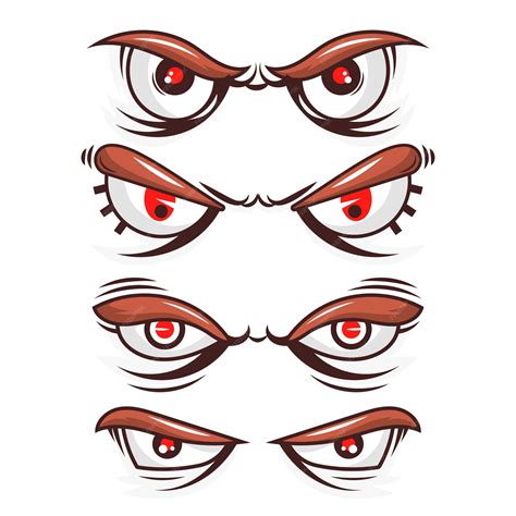 Angry Eyes Cartoon