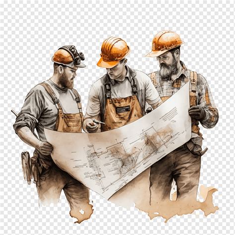Labor Day Three Construction Workers Png Pngwing