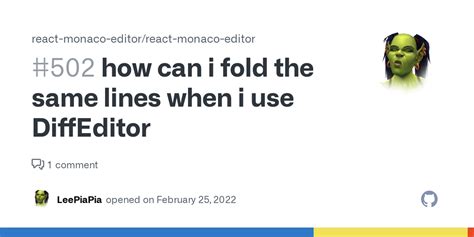 how can i fold the same lines when i use diffeditor · issue 502
