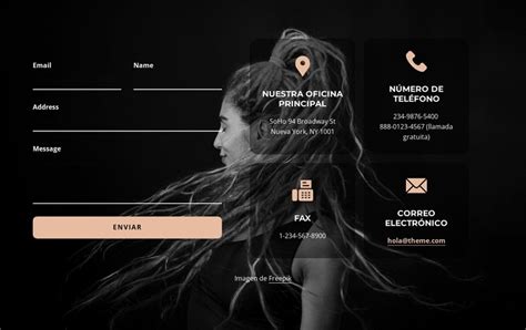 Formulario De Contacto Con Iconos Y Textos Plantilla Html Por Nicepage