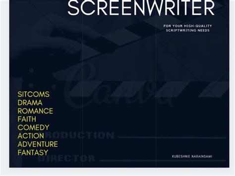 A Complete Screenplay Using The Final Draft Format Upwork