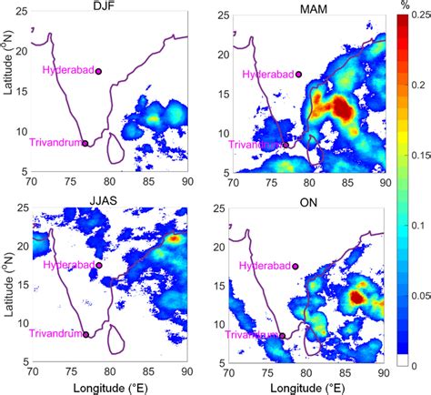 Occurrence Frequency Of Overshooting Deep Convection Tir Bt Download Scientific Diagram