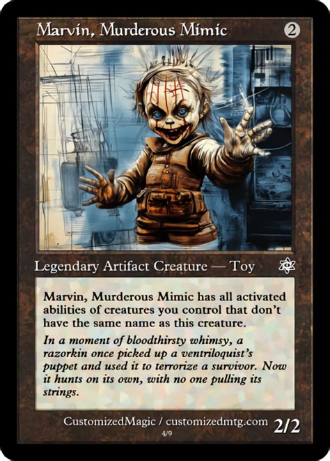 Marvin Murderous Mimic Magic The Gathering Proxy Cards