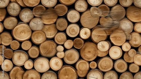 Seamless Texture Of A Fresh Cut Wood Log Natural And Raw Background
