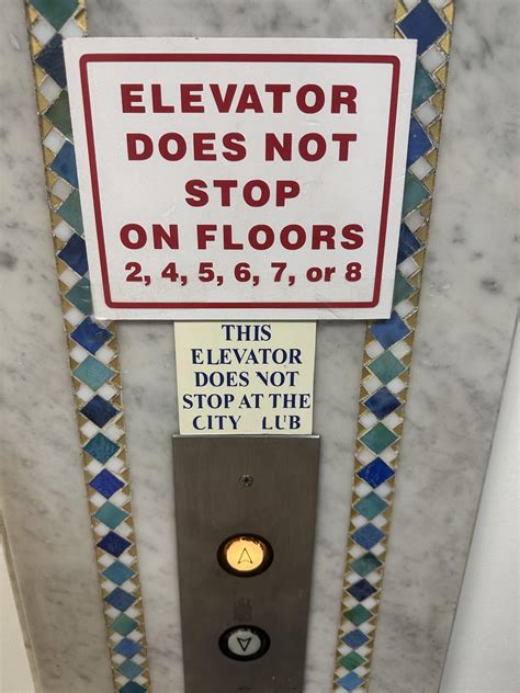 This Elevator Does Not Stop On The Majority Of The Floors For This 10 Story Building R