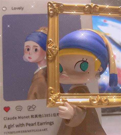 Molly戴珍珠耳环的少女 高清图片，堆糖，美图壁纸兴趣社区