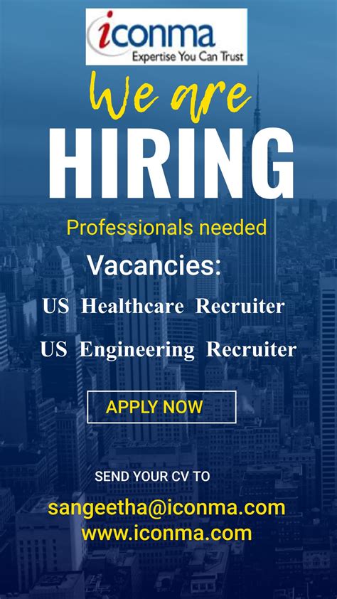 Sangeetha Nayak On Linkedin Iconma Hiring Usrecruitment Healthcare