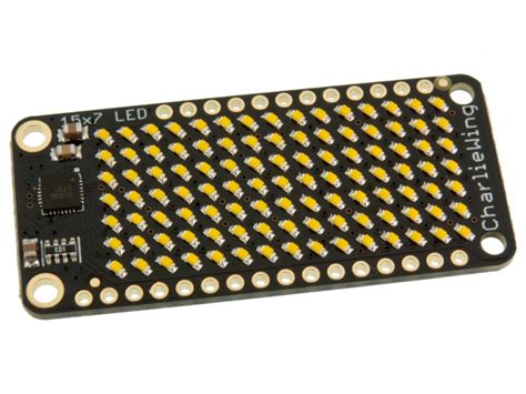 Buy 15x7 CharliePlex LED Matrix FeatherWing Warm White At The Right