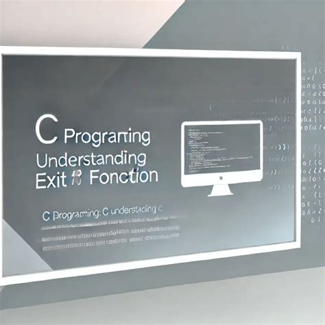 How To Use The Exit Function In C Exit Codes Error Handling And Best Practices│c言語ナビゲーター～システム