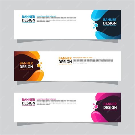 Premium Vector Vector Set Of Landscape Banner Background Design Concept Web Background