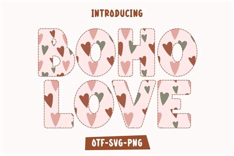 Boho Love Color Decorative Font