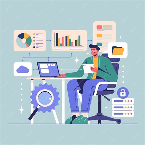 손으로 그린 데이터 기반 그림 무료 벡터