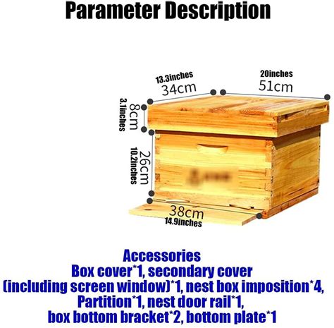 Bee Hive 7 Frames Bee Hive Box Wnest Frame Wood Complete Honey Bee Hives Kit Beekeeping Bee Hive 7 Frames Bee Hive Box Wnest Frame Wood Complete Honey Bee Hives Kit Beekeeping