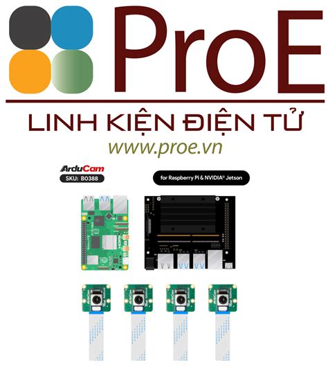 16mp Imx519 Autofocus Synchronized Quad Camera Kit For Raspberry Pi Nvidia® Jetson Nanoxavier