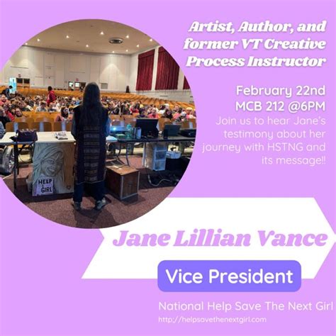 Emilee Wright On Linkedin Help Save The Next Girl Is Very Excited To Host Jane Lillian Vance This…