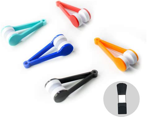 Eye Glasses Lens Cleaner Cleaning Brush Tool Microfiber
