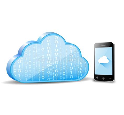 Binary Cloud Computing Stock Vector Illustration Of Code 32373288