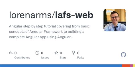 Github Lorenarmslafs Web Angular Step By Step Tutorial Covering From Basic Concepts Of
