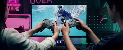 Echtpower Wireless Pc Gaming Controller Hall Effect Joystick 2 4g And Wired 1000hz