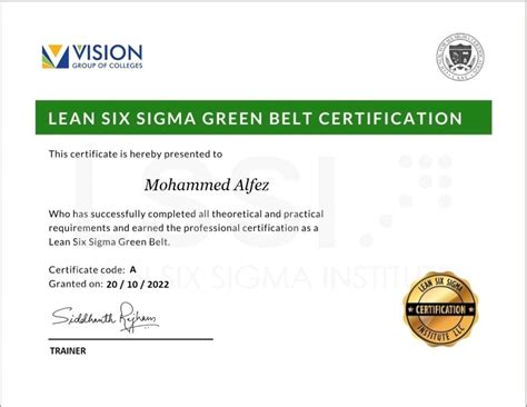 Mohammed Alfez On Linkedin Leansixsigma Certifiedlearner Empowerment