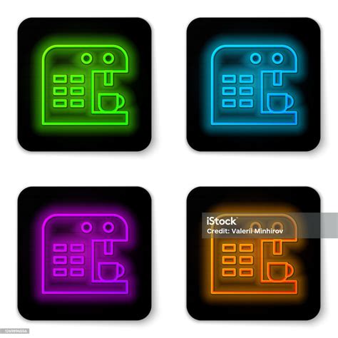 검은 색 배경에 격리 된 블랙 커피 기계 아이콘 액체 모양이있는 추상 배너 벡터 가정 생활에 대한 스톡 벡터 아트 및 기타