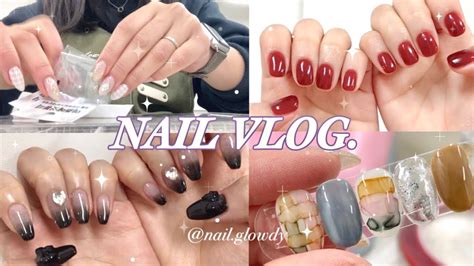 Nail Vlog 택배 언박싱하고 이달의아트 만드는 네일샵 일상 브이로그 디어슈블링 탑젤 추천 도이젤 네일샵 원장