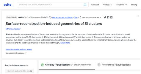 Surface Reconstruction Induced Geometries Of Si Clusters