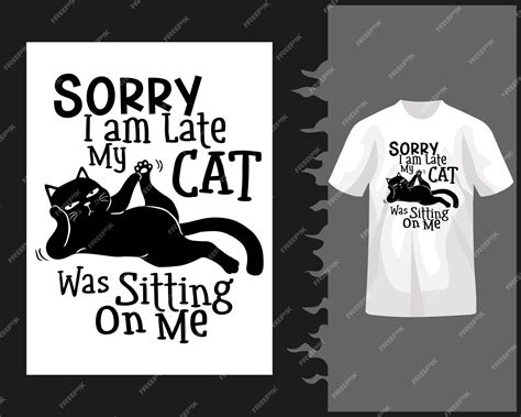 Premium Vector Funny Cat T Shirt Design