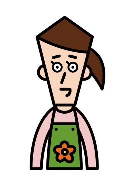 保育士（女性）のイラスト フリーイラスト素材集 Kukukeke