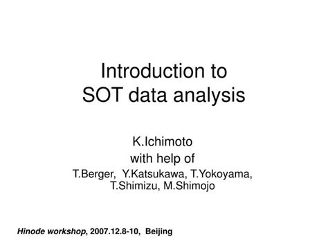 Ppt Introduction To Sot Data Analysis Powerpoint Presentation Free