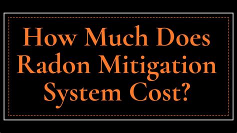 How Much Does Radon Mitigation System Cost