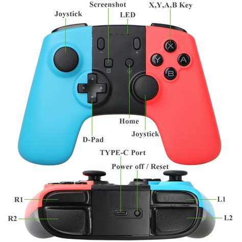 Wireless Pro Controller Bluetooth Gamepad For Nintendo Switch Switch Lite Xthanx Tiki
