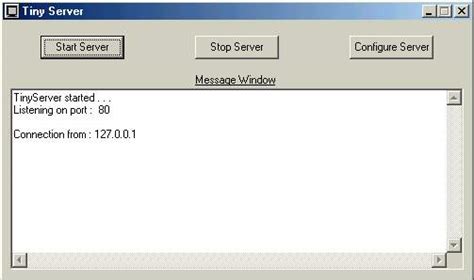 Tiny Server Free Web Server