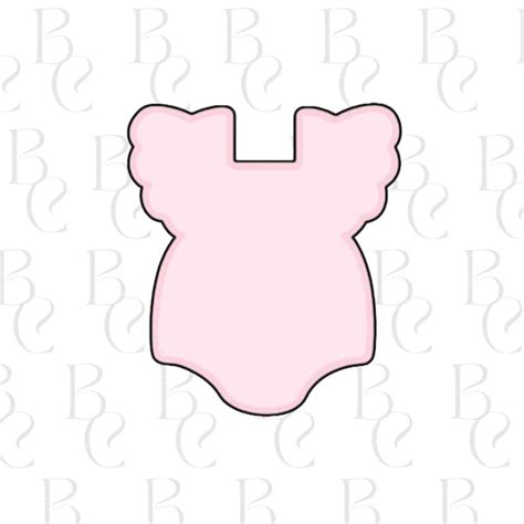 Ruffle Onesie Cookie Cutter Etsy