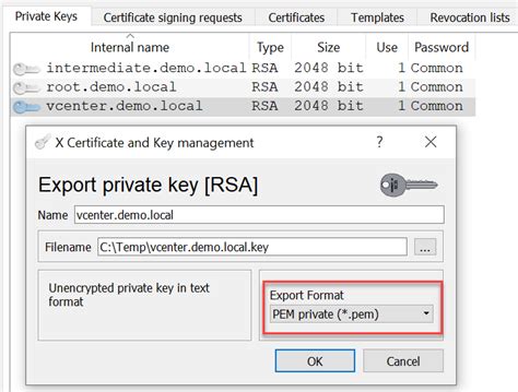 Ca Signed Vcenter Certificate From Xca