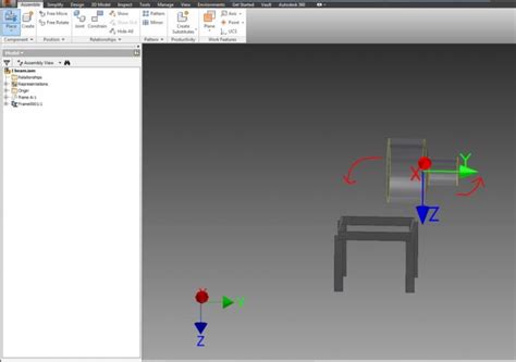 How To Rotate Obj 90 Degree In Assemble World Inventor 2014 Autodesk