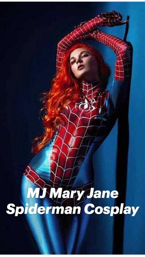 Mj Mary Jane Spiderman Cosplay Costume Takerlama Spiderman Spider