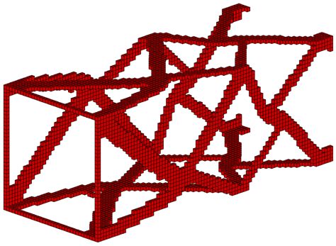 Cellular Automaton Mimicking Colliding Bodies For Topology Optimization