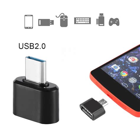 New Android Portable Micro Usb To Otg Mini Adapter Converter Type C Otg Adaptor Device Connector