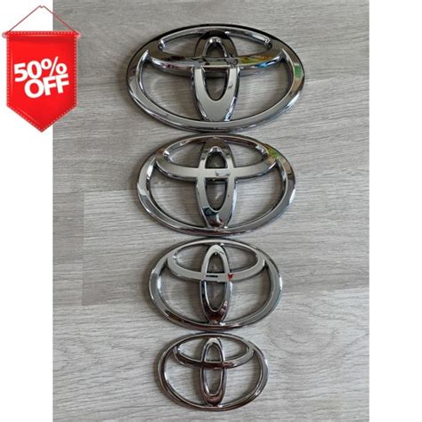 โลโก้toyota ติดหน้า ติดท้าย มีทุกรุ่น ต่อชิ้น โลโก้รถ โลโก้รถยนต์ สติ๊กเกอร์รถ Logo โลโก้