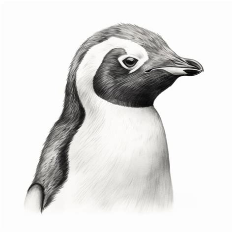 Premium Ai Image Lifelike Penguin Pencil Illustration By Nick Dunne