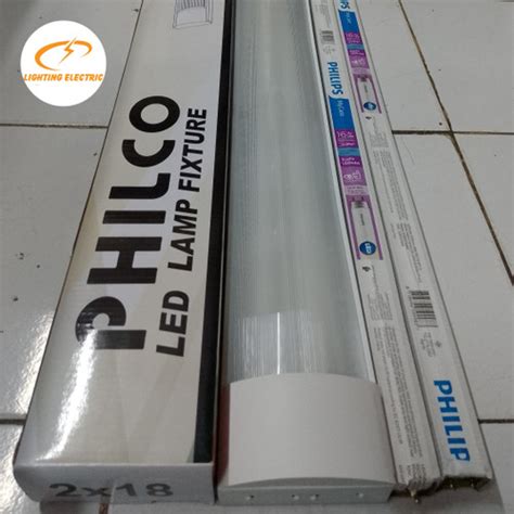 Jual Kap Lampu RM Outbow Mika Set 2x16 2x18 Watt Led Philips 2x16W Philips Jakarta Pusat