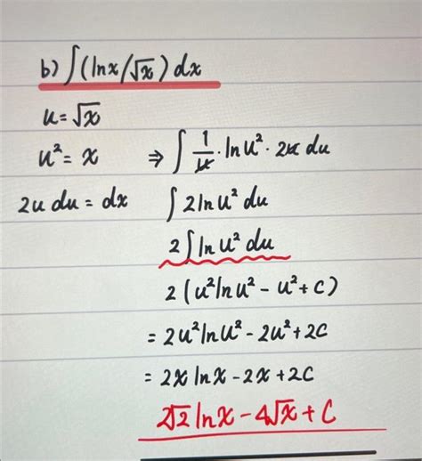 Solved It Seems That This Integral Is The Answer To The Red Chegg Com