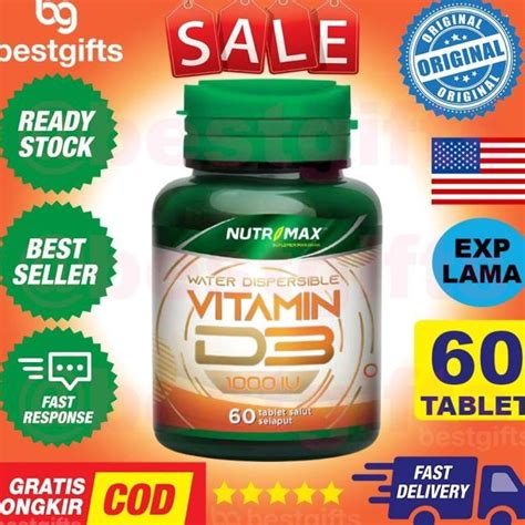 Jual Nutrimax Vitamin D3 1000 Iu Vit D 1000iu Imunitas Tubuh Nyeri