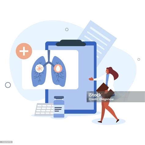 환자 흉부 엑스레이를 검사하고 호흡기 감염을 진단하는 의사 의료 및 의학 개념입니다 개념에 대한 스톡 벡터 아트 및 기타 이미지 개념 개념과 주제 건강관리와 의술