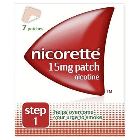 Nicorette Patch 15mg 7 Nicotine Patches Stop Smoking Aid Buy Now