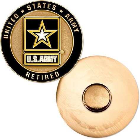Us Army Retired Lapel Pin Clothing Shoes And Jewelry