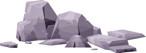 Dibujos Animados Montaña Rock Acortar Arte 21680009 Png